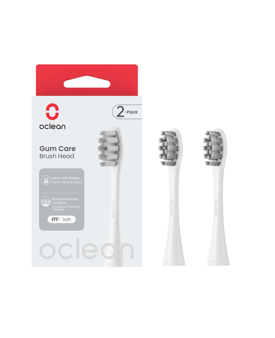 Oclean | Gum Care Replacement Brush Head Refills 2 Pack - White | Shaver Shop