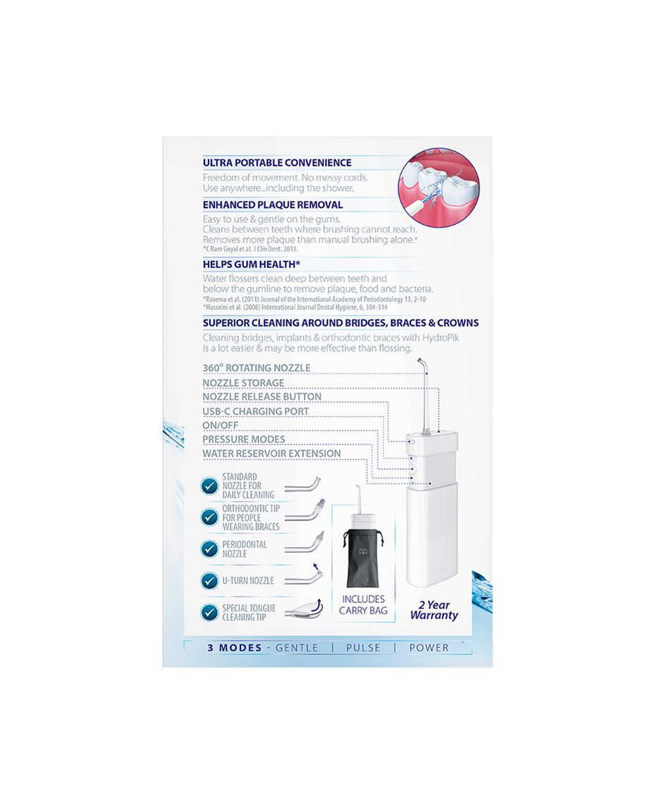 Piksters | HydroPik Mini Cordless Water Flosser | Shaver Shop