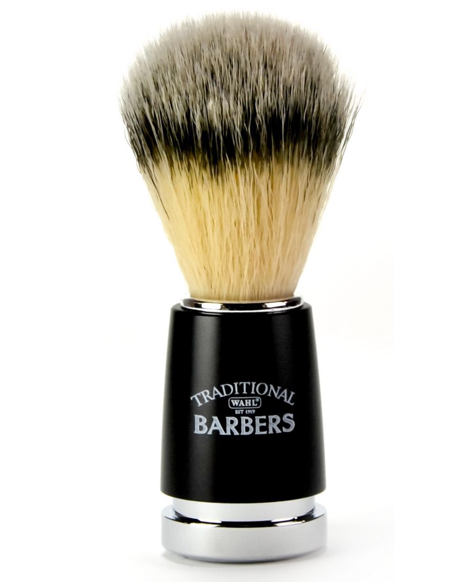 Wahl Traditional Barbers | 4 Piece Classic Shave Set with Silver Tip ...