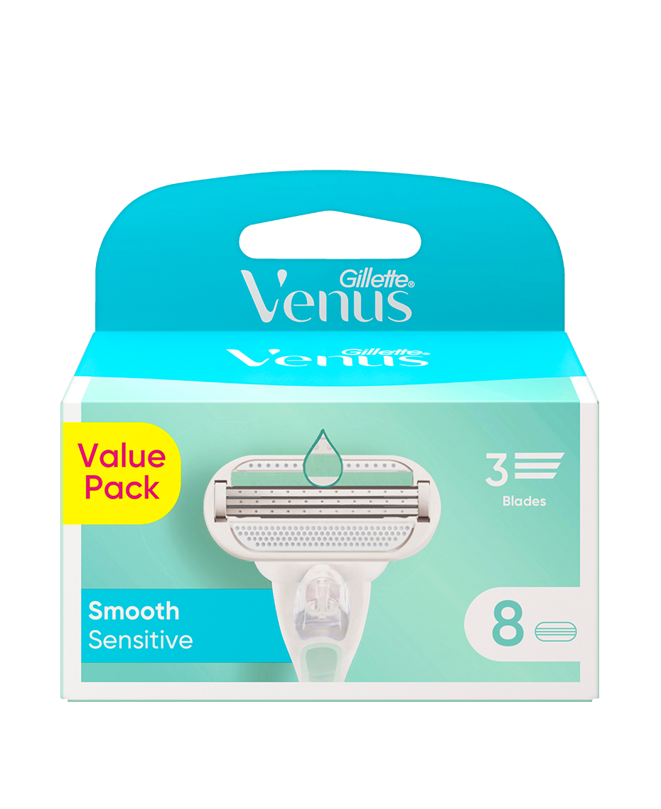 Gillette Venus | Smooth Sensitive Razor Blades Refill 8 Pack | Shaver Shop