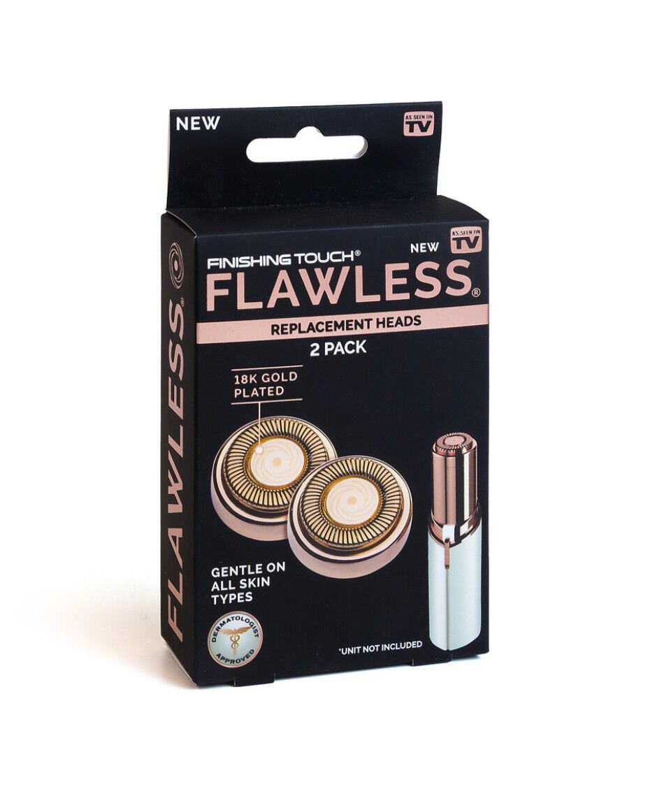 Finishing Touch Flawless | Face Replacement Heads 2 Pack | Shaver Shop