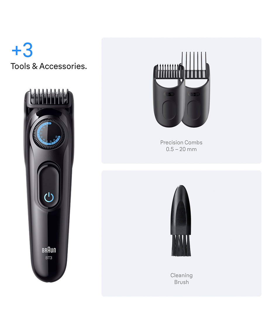 Braun | Series 3 Beard Trimmer with 3 Styling Tools & Accessories ...