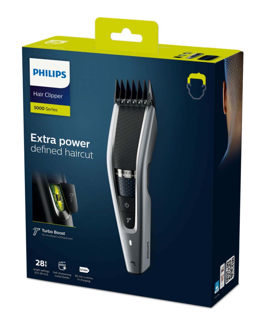 Philips | Series 5000 Washable Turbo Hair Clipper | Shaver Shop