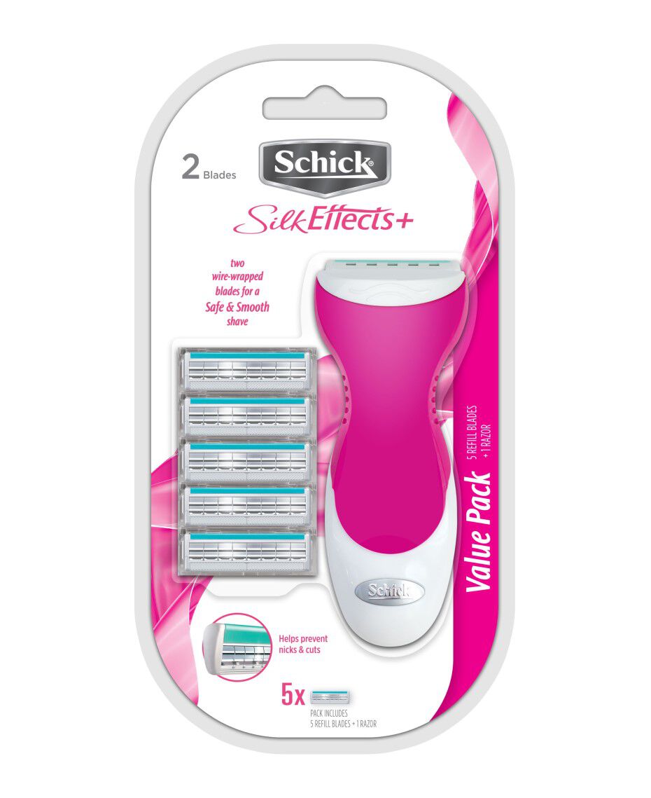 Schick | Hydro Silk Effects Razor + 5 Refills | Shaver Shop