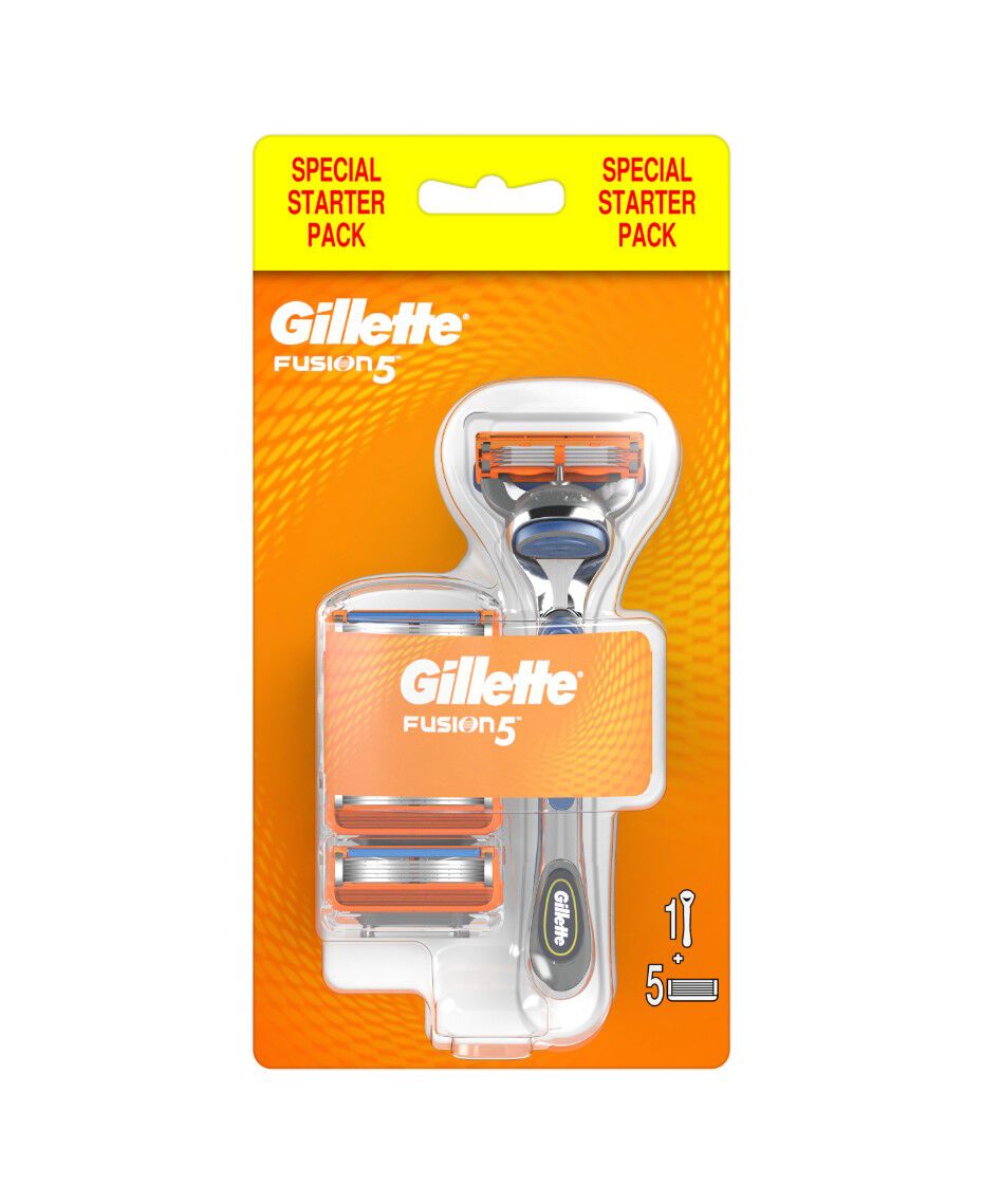 Gillette | Fusion5 Razor with Blades Refill 5 Pack | Shaver Shop