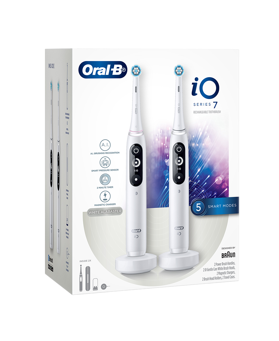 Oral-B | iO7 Electric Toothbrush Dual Handle Pack | Shaver Shop