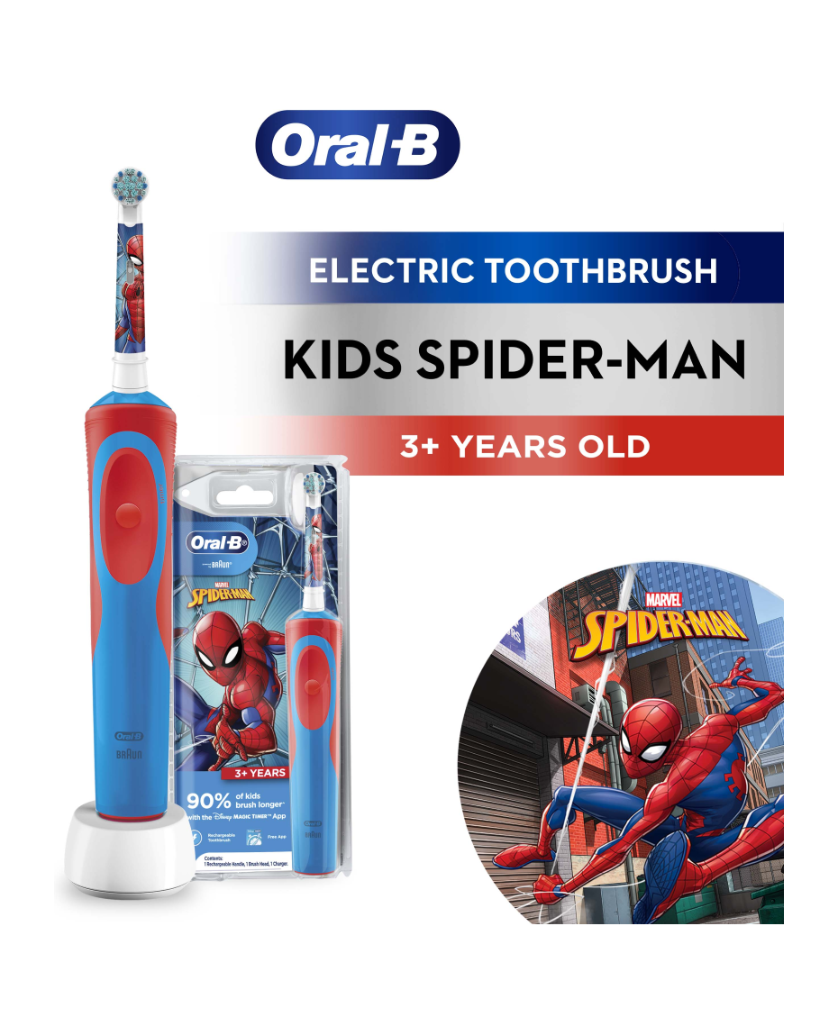 Oral-B | Kids Vitality Marvel Spider-Man Electric Toothbrush | Shaver Shop