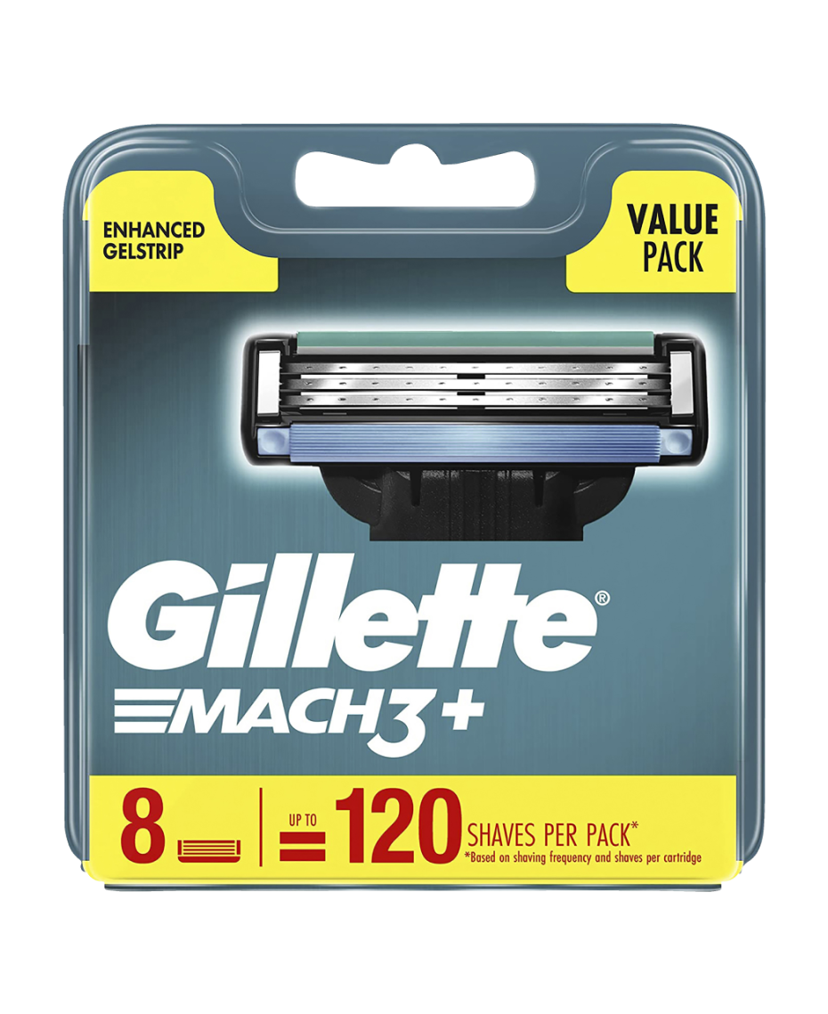 Gillette | Mach3+ Replacement Blades Refill 8 Pack | Shaver Shop