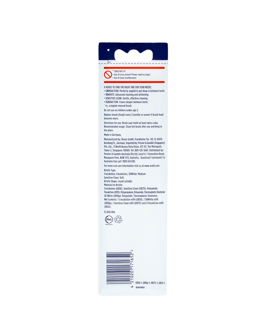 Oral-B | Variety Brush Head Refills 4 Pack | Shaver Shop