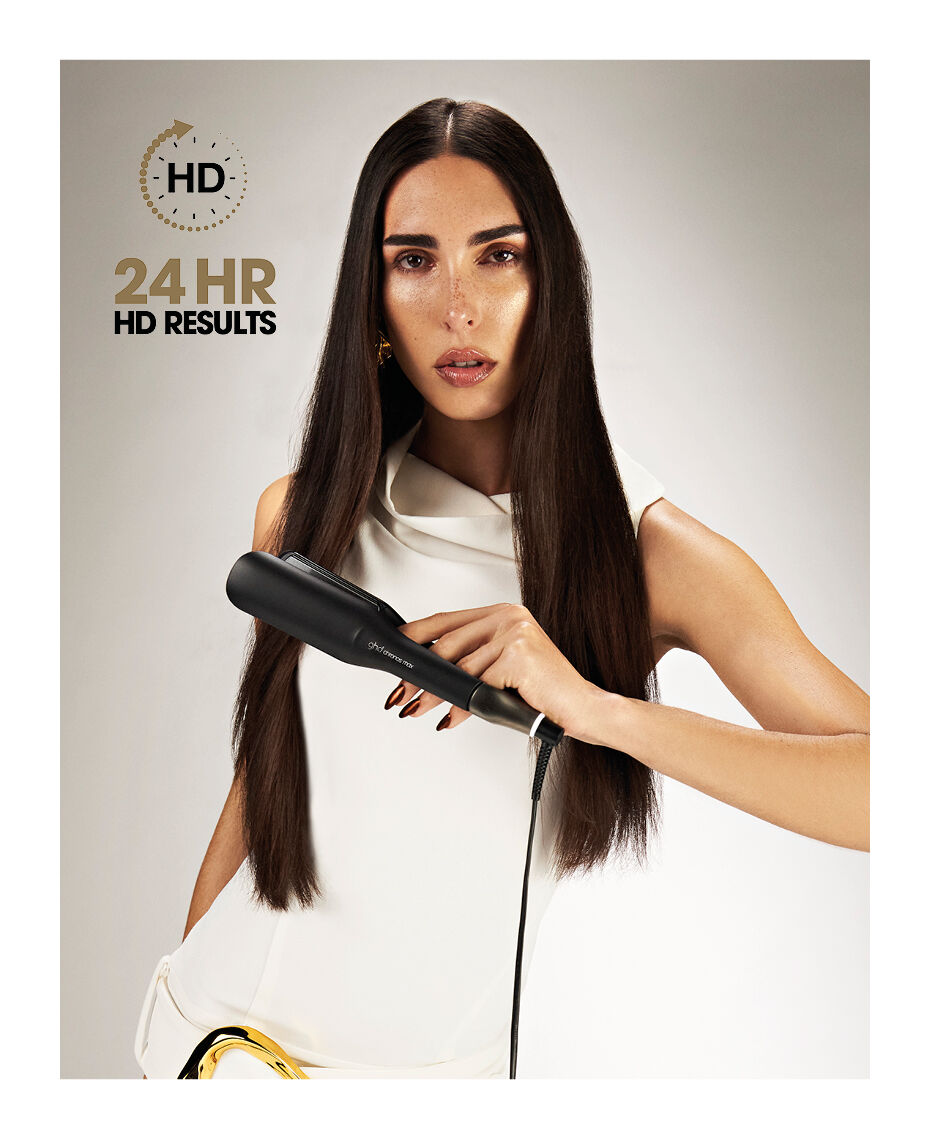 GHD | Chronos Max Wide Plate Hair Straightener - Black | Shaver Shop