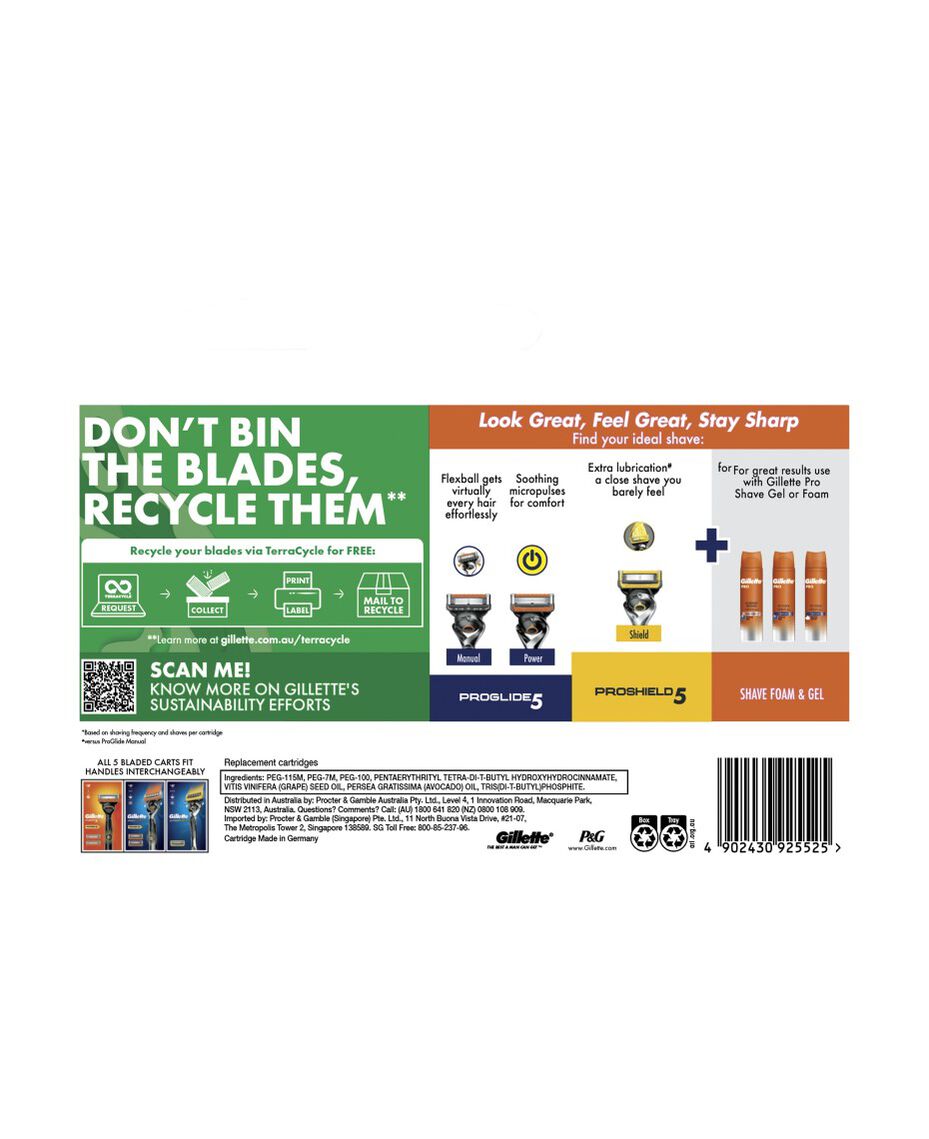 Gillette | Skinguard Razor Blades Refill 5 Pack | Shaver Shop