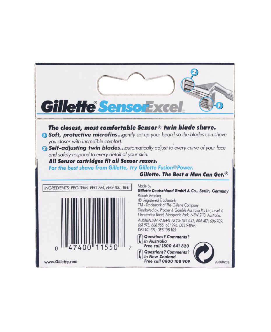 Gillette | Sensor Excel Blades Refill 5 Pack | Shaver Shop