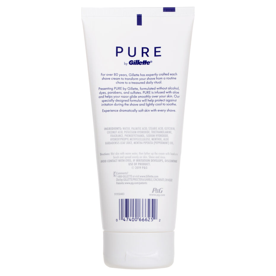 Gillette | Pure Soothing Shave Cream 170g | Shaver Shop