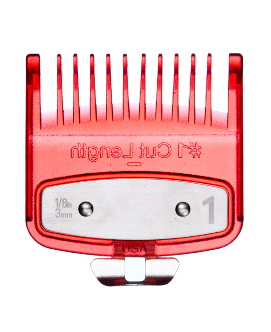 TRANSFORM-U | Hair Clipper Guide Comb #1 - 3MM - Red | Shaver Shop